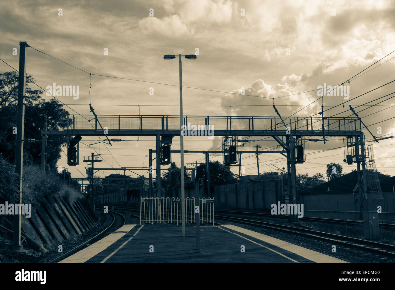 Train Signals Queensland Rail Stock Photo - Alamy