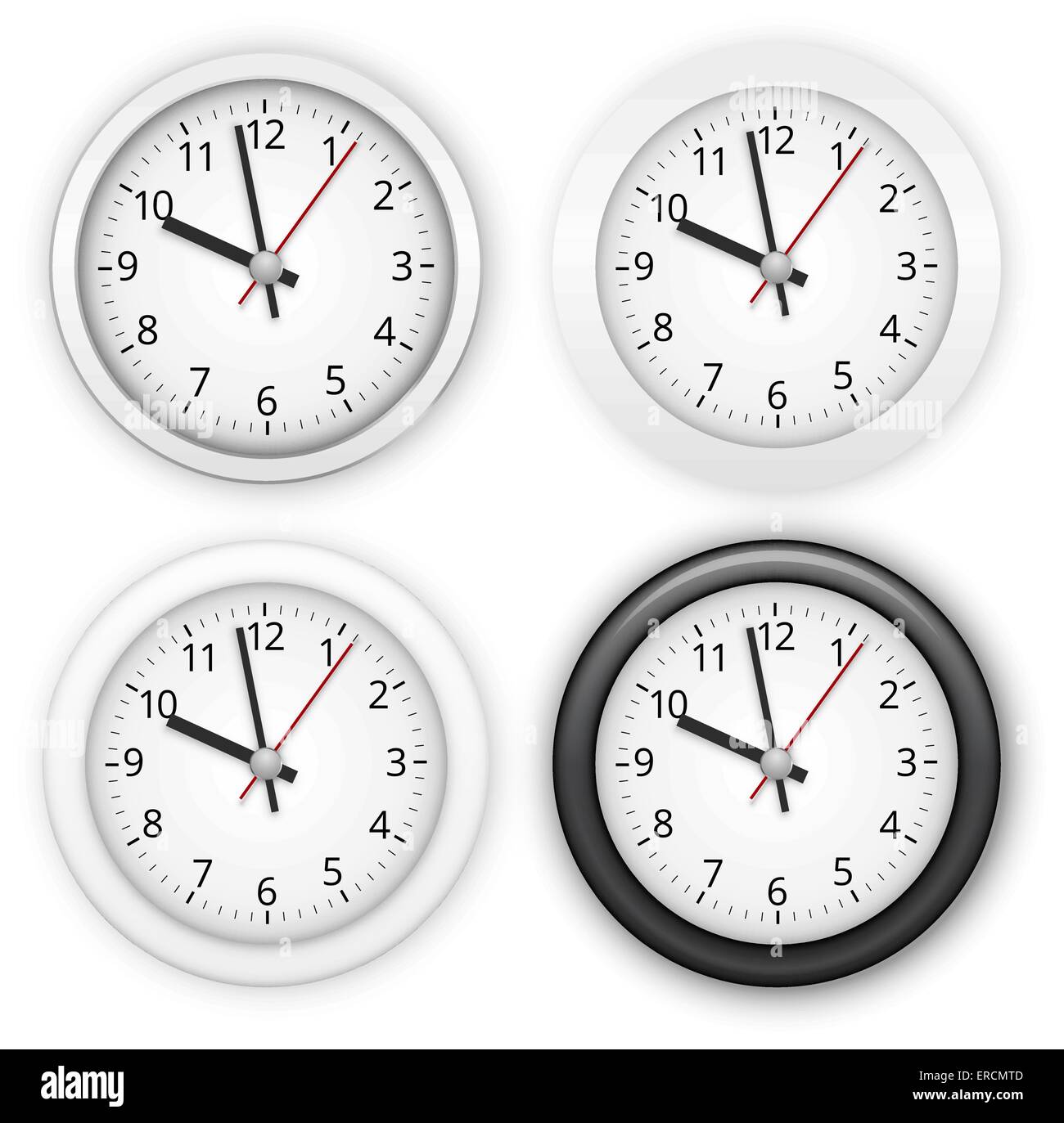 Hanging wall clock Stock Vector Images - Alamy
