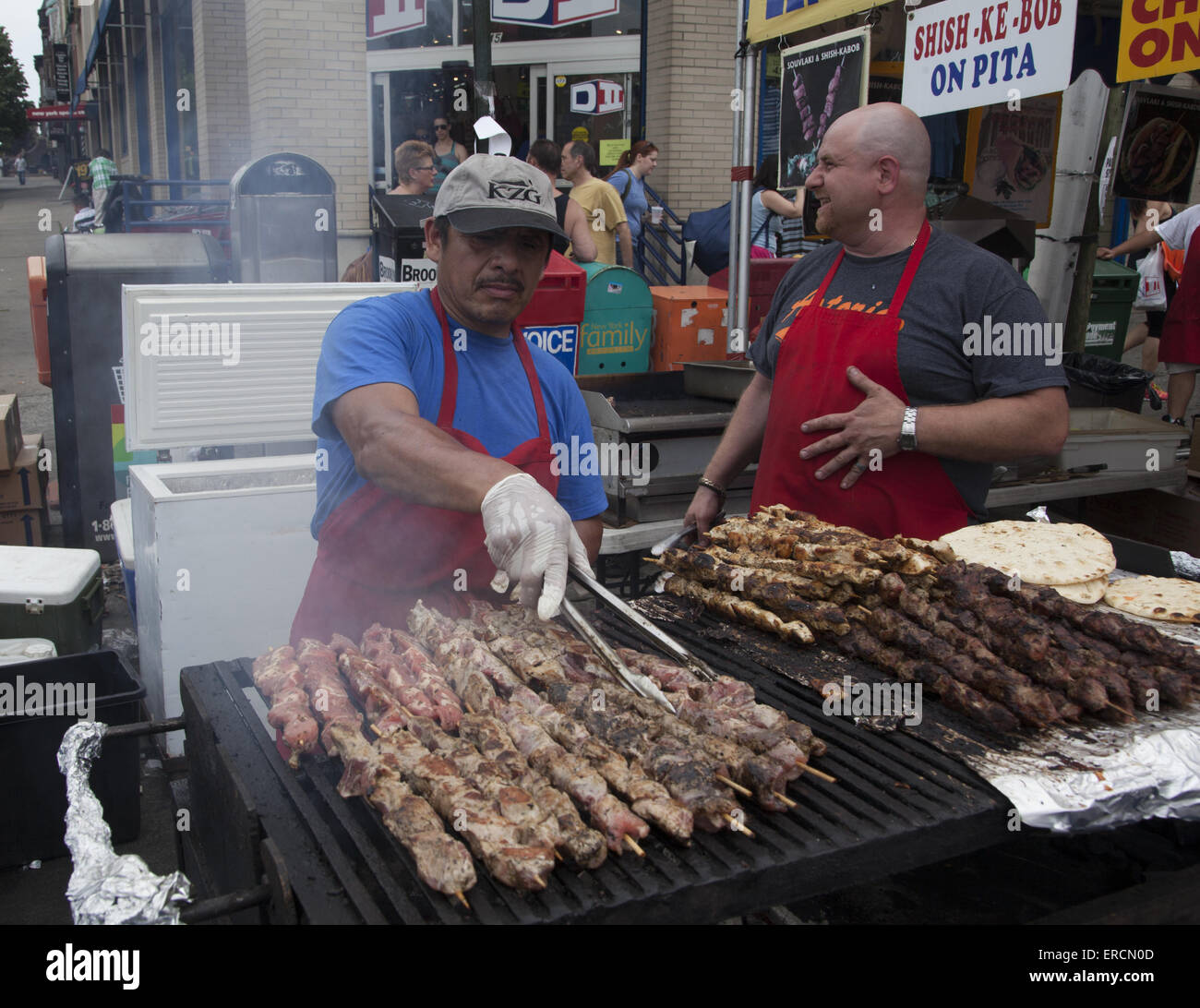 Barbecue street fair new york hi-res stock photography and images - Alamy