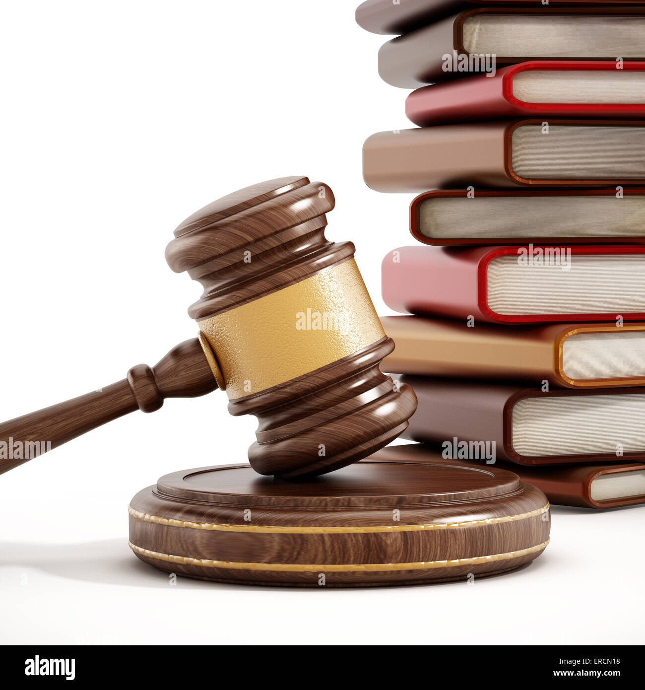 Gavel and books. Law concept Stock Photo - Alamy