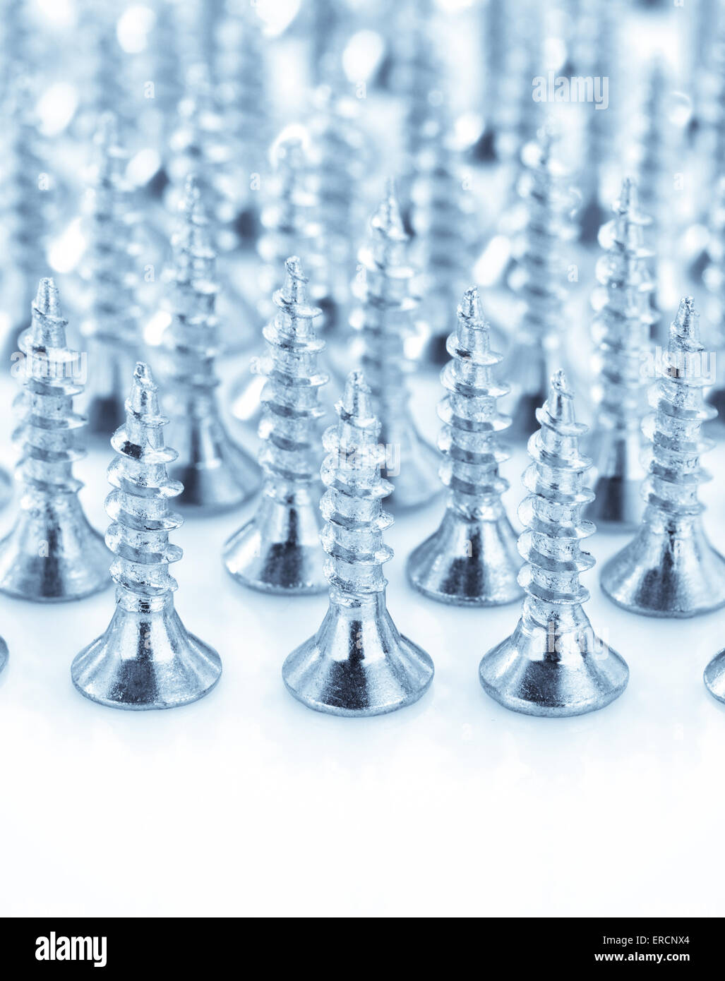 metal screws tool on white background Stock Photo - Alamy