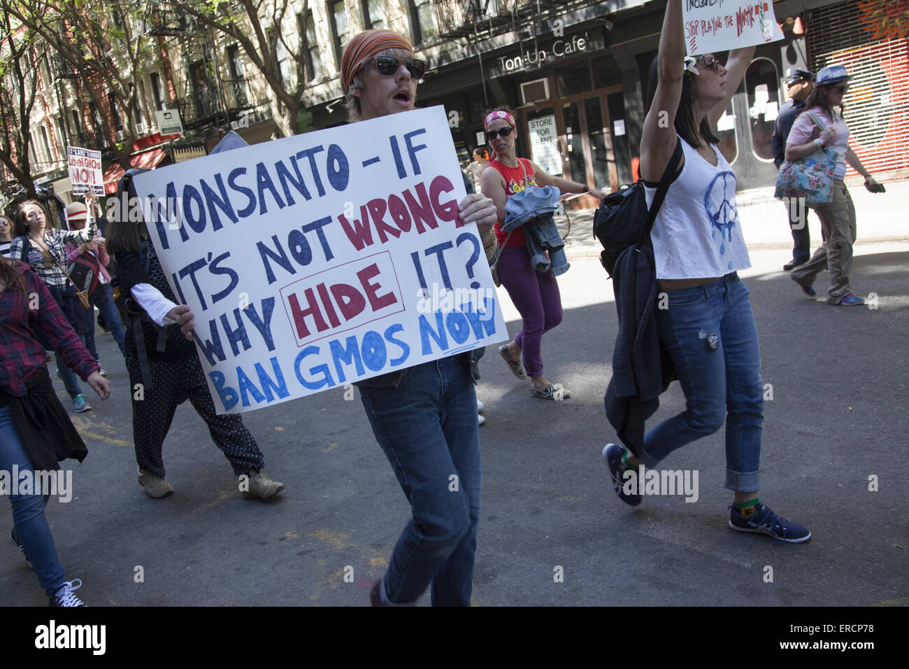 Protest March against Monsanto, genetically modified foods and the ...