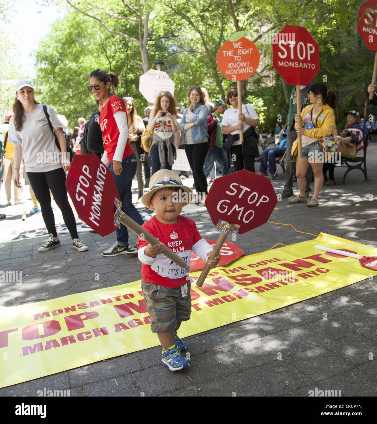 Protest March against Monsanto, genetically modified foods and the ...
