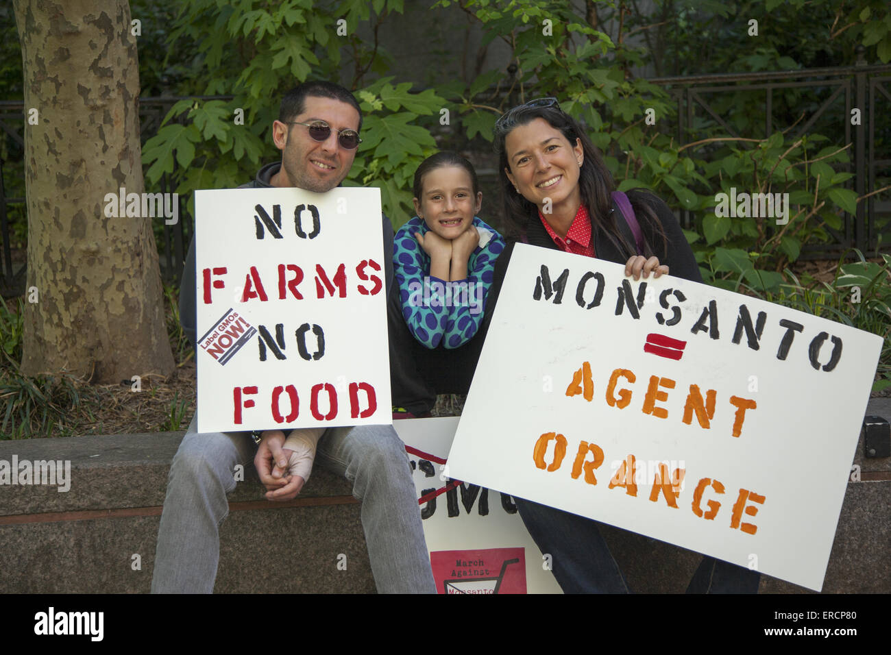 Protest March against Monsanto, genetically modified foods and the ...