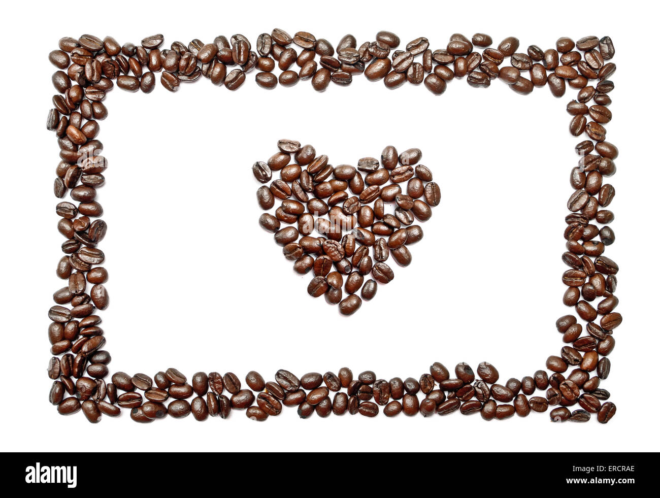 Frame made out of coffee beans Stock Photo - Alamy