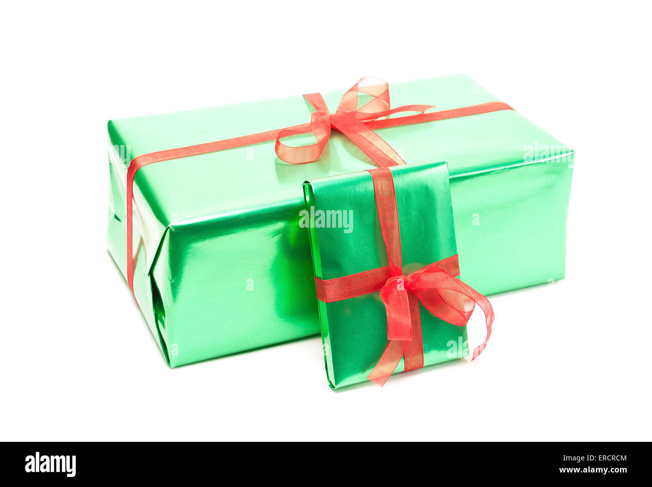 Christmas gift boxes simple Cut Out Stock Images & Pictures - Alamy