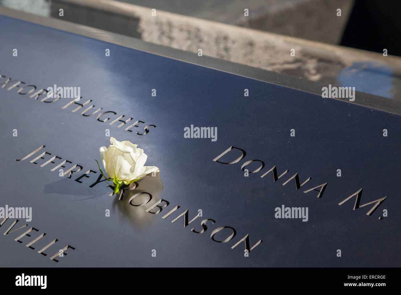 One of the almost 3000 names forever remembered in the 911 Memorial ...