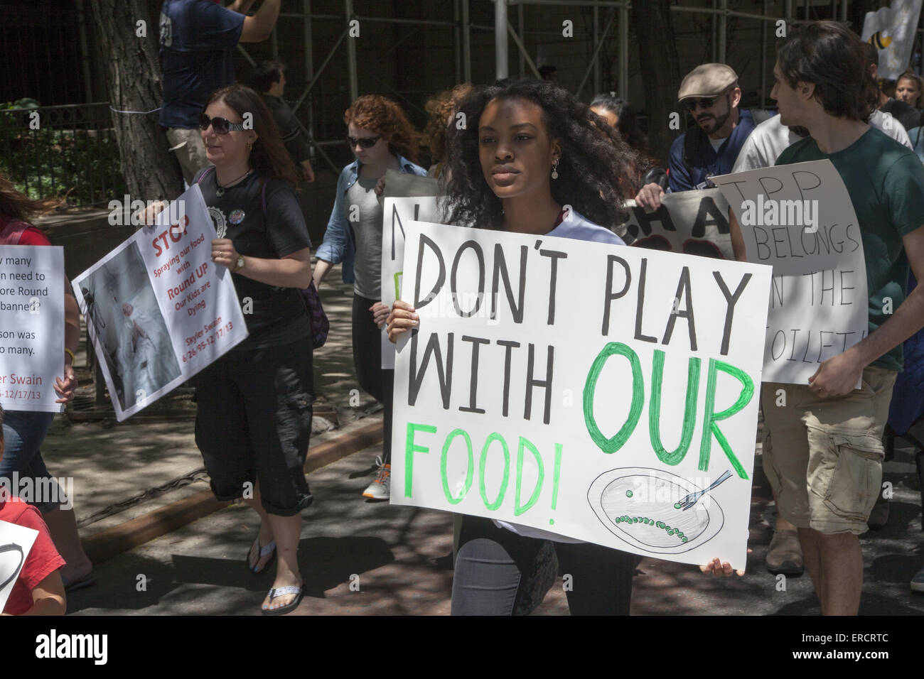 Protest March against Monsanto, genetically modified foods and the ...