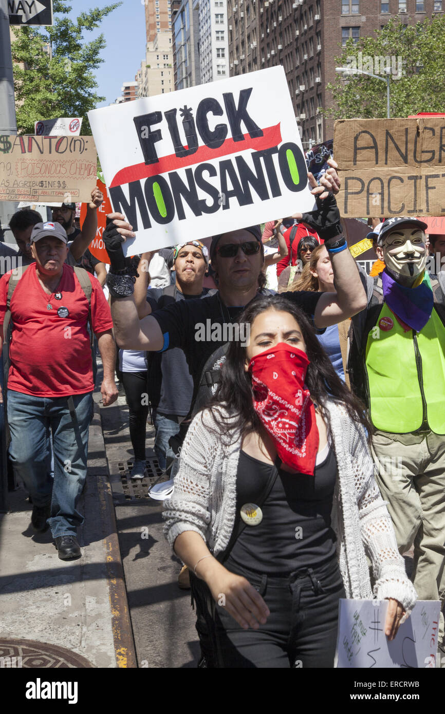 Protest March against Monsanto, genetically modified foods and the ...
