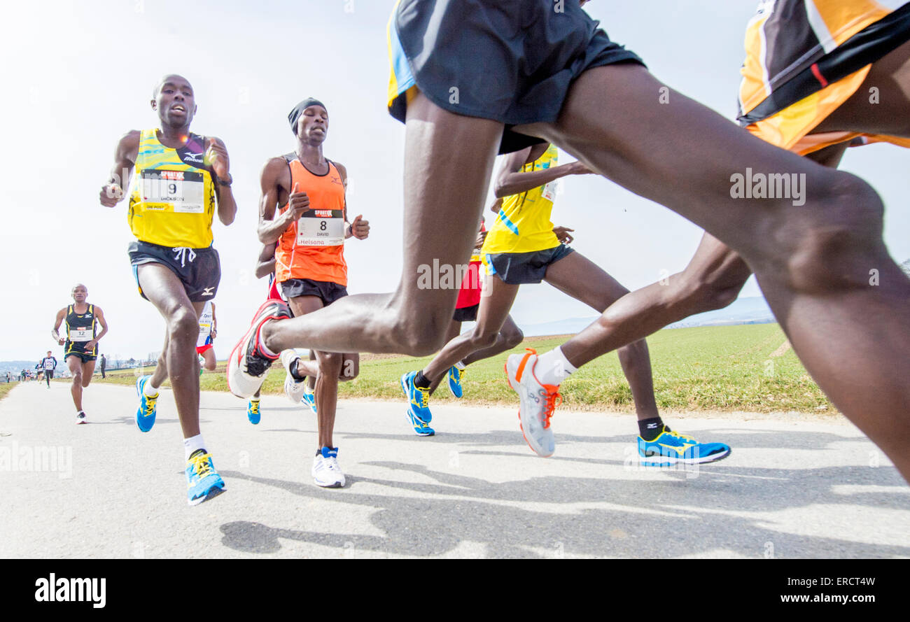 Male athlete at long-distance running Stock Photo - Alamy