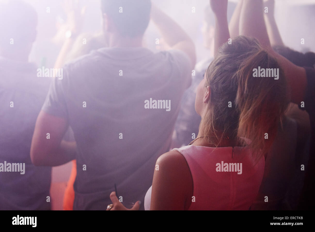 Club dj rear view hi-res stock photography and images - Alamy