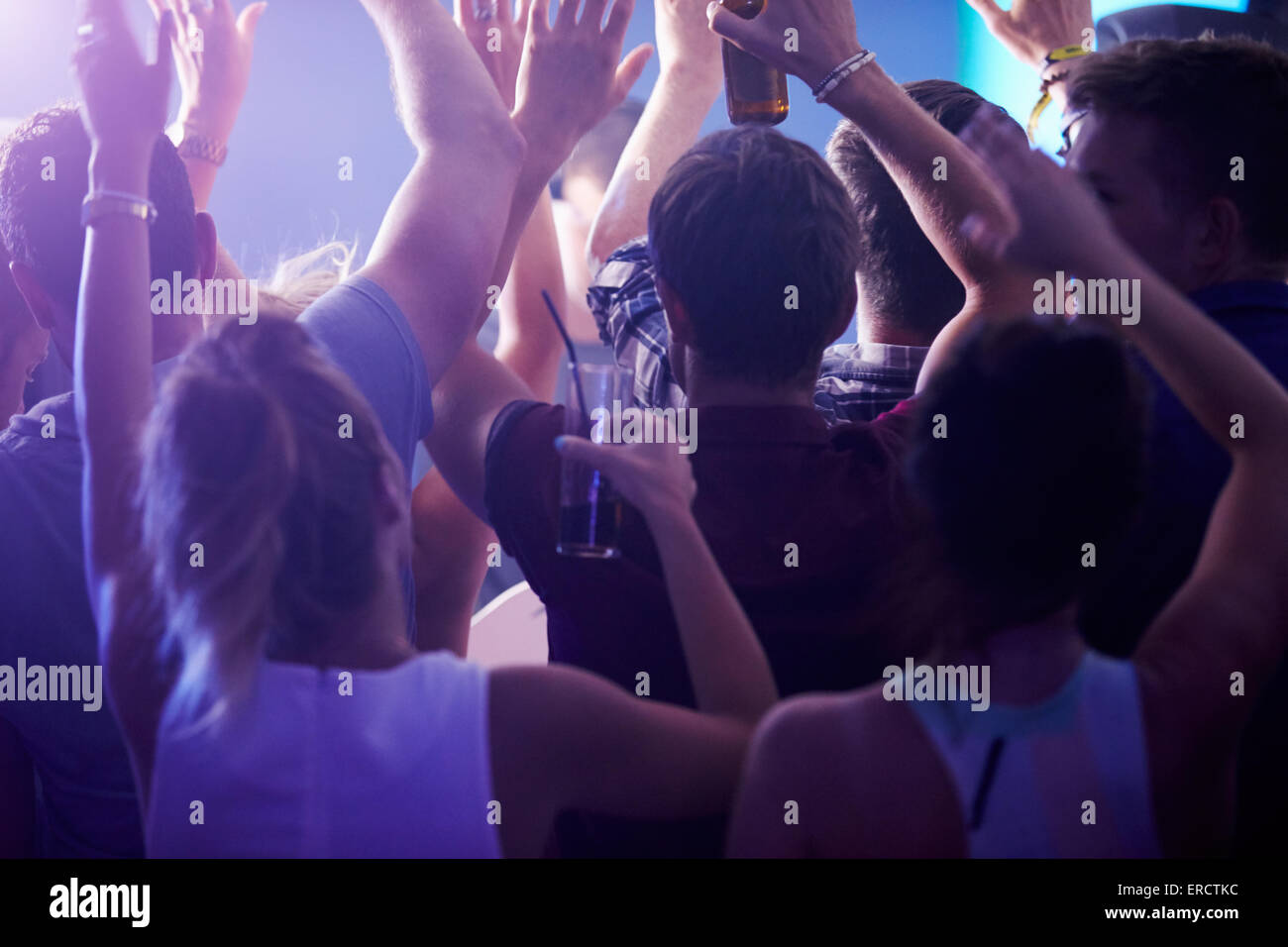 Club dj rear view hi-res stock photography and images - Alamy