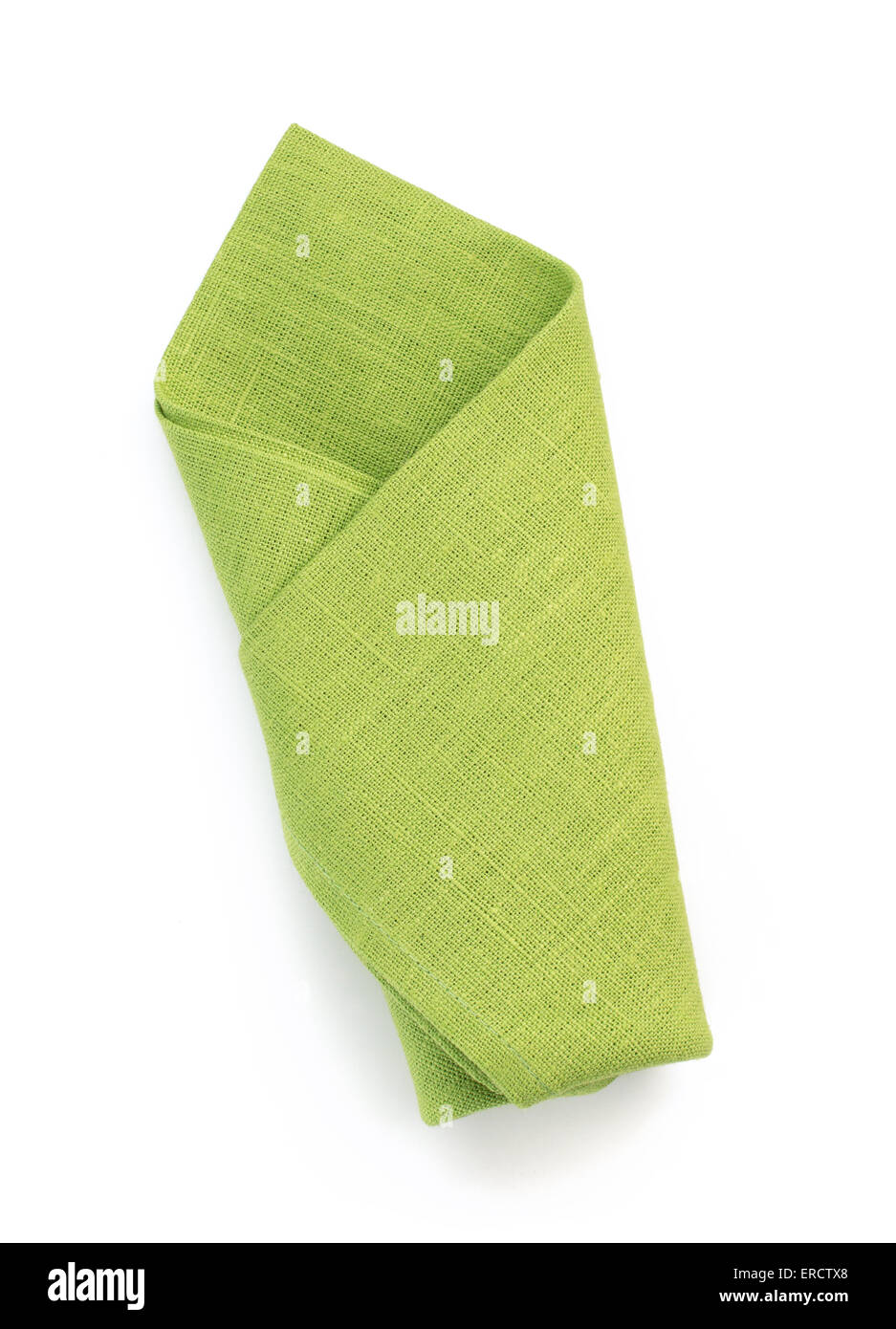 folded napkin isolated on white background Stock Photo - Alamy