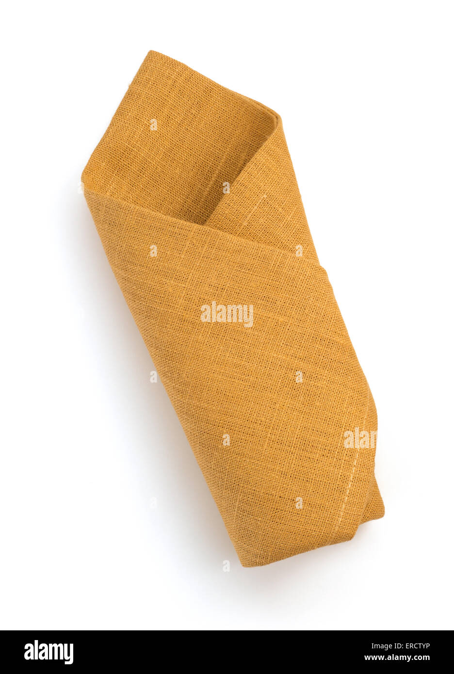 folded napkin isolated on white background Stock Photo - Alamy