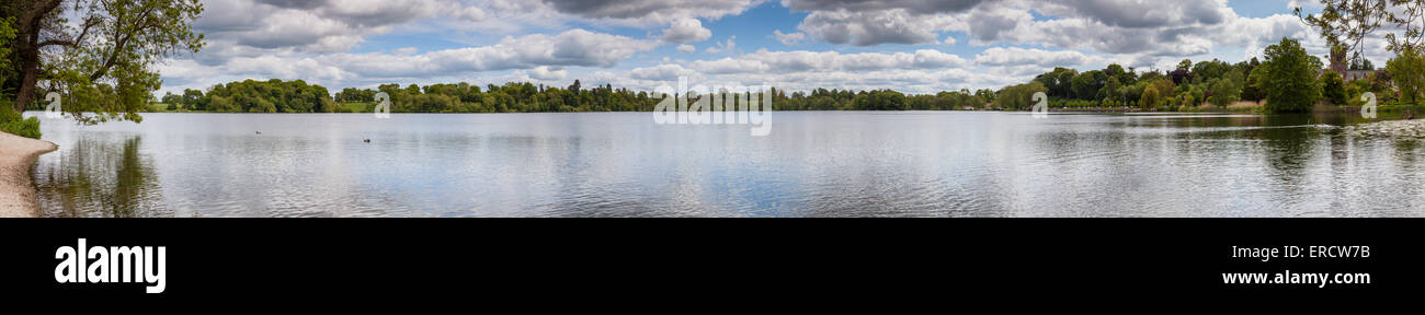 Panorama of The Mere, Ellesmere (known as Shropshire's Lake District ...