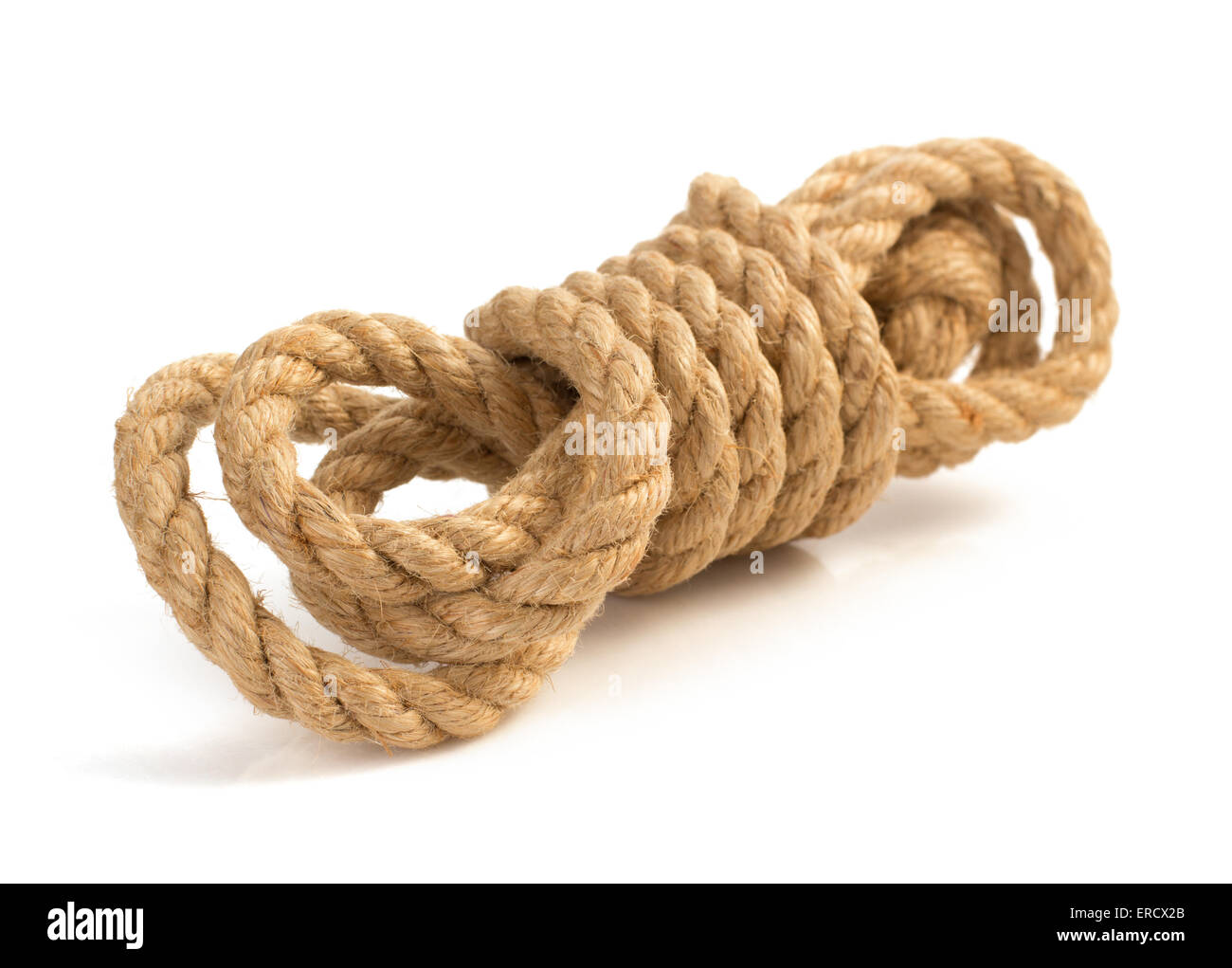 ship rope isolated on white background Stock Photo - Alamy