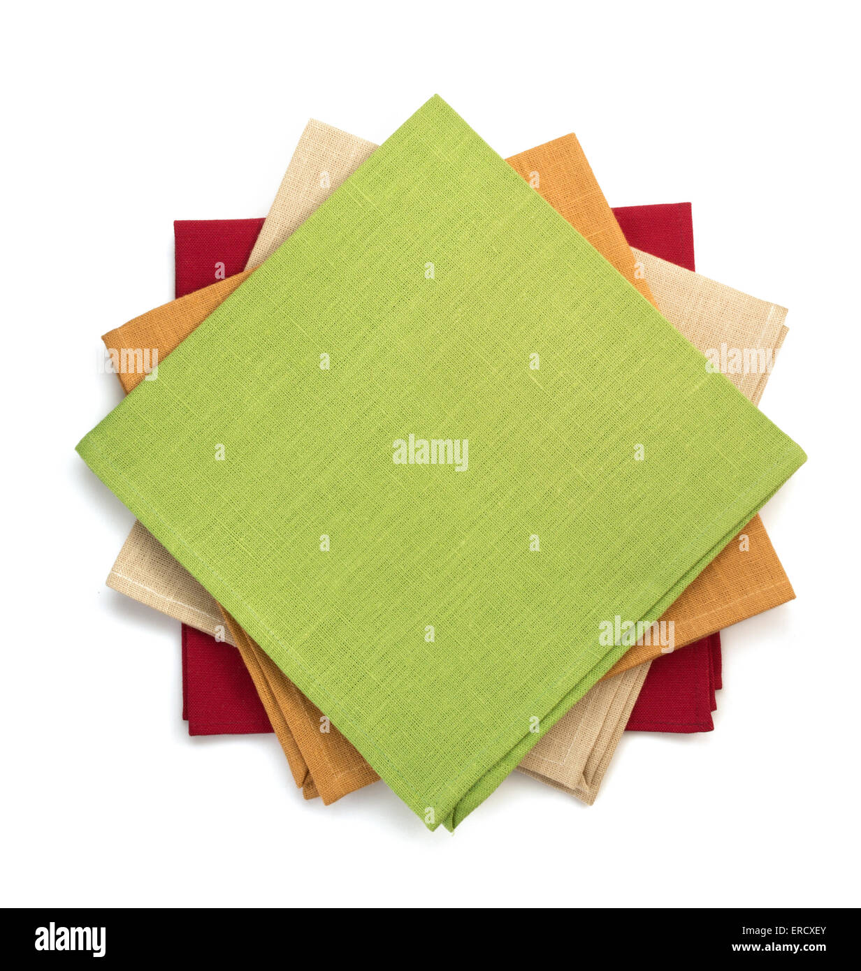 napkin isolated on white background Stock Photo - Alamy