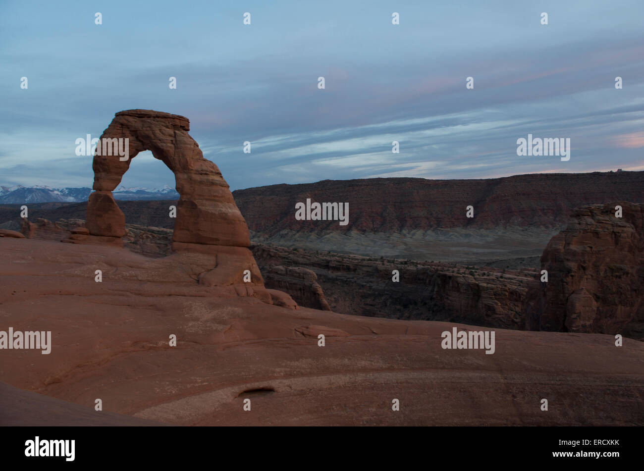 Delicate Arch near sunset Stock Photo - Alamy