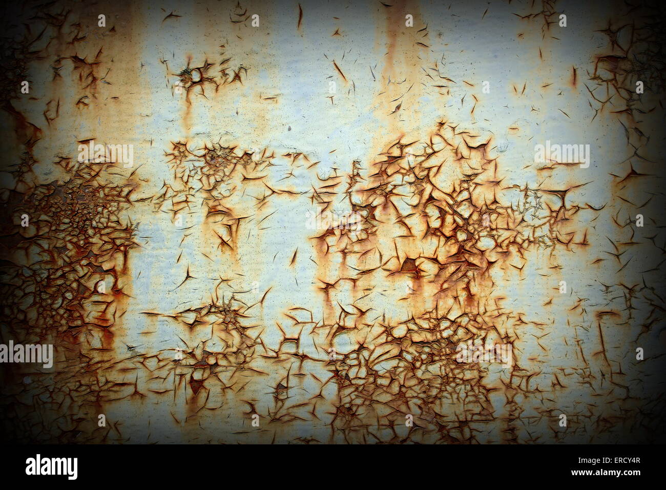 scratched rusty metal surface with vignette Stock Photo - Alamy