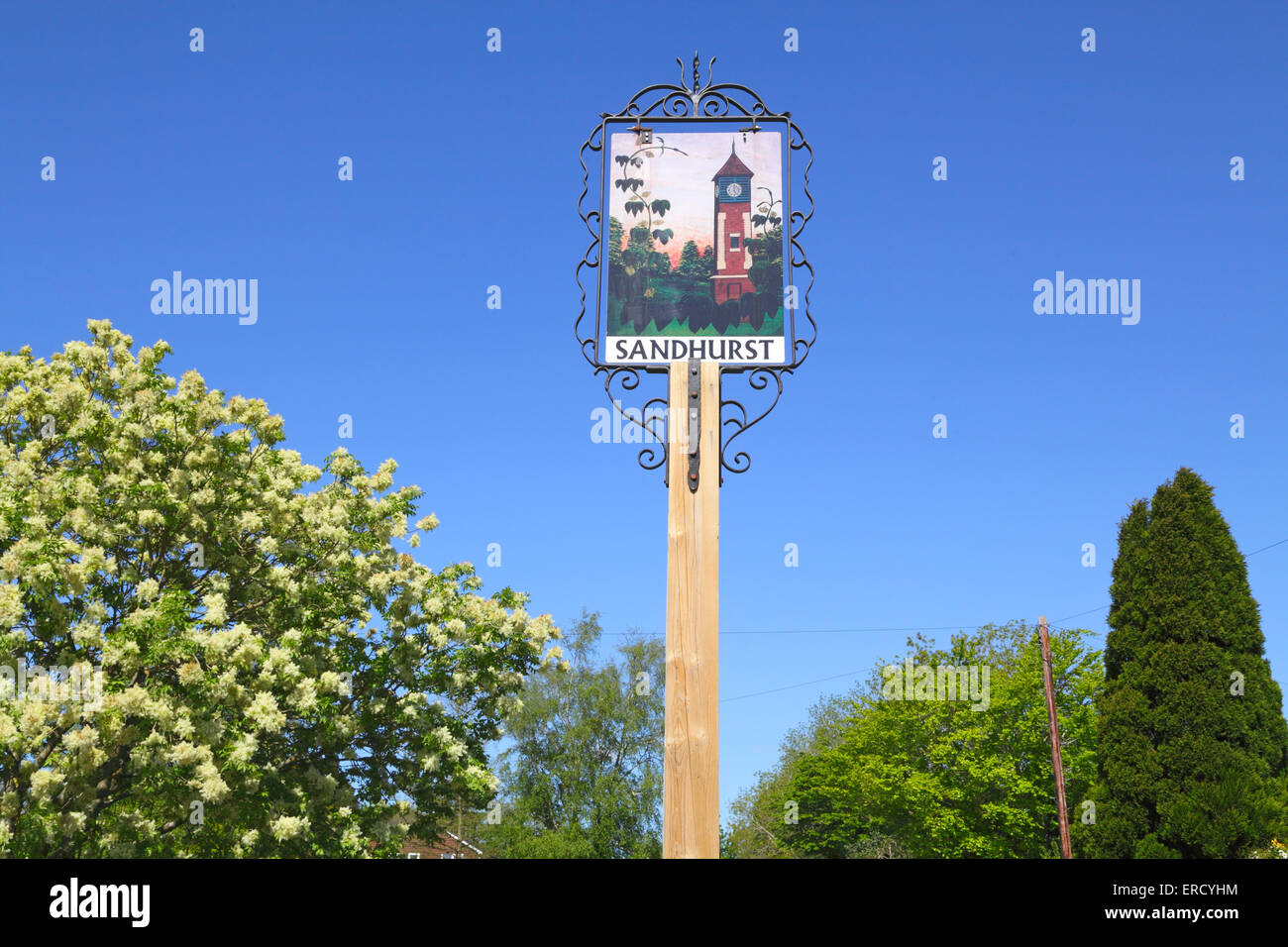 Sandhurst Village Sign, Kent, England, UK Stock Photo - Alamy