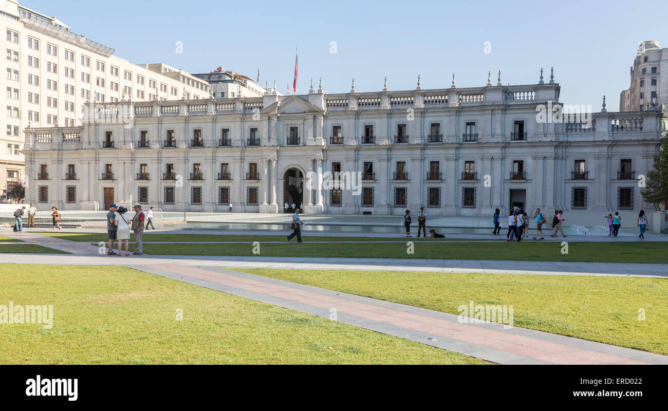Palacio de La Moneda (Coin Palace), Santiago, Chile Stock Photo - Alamy