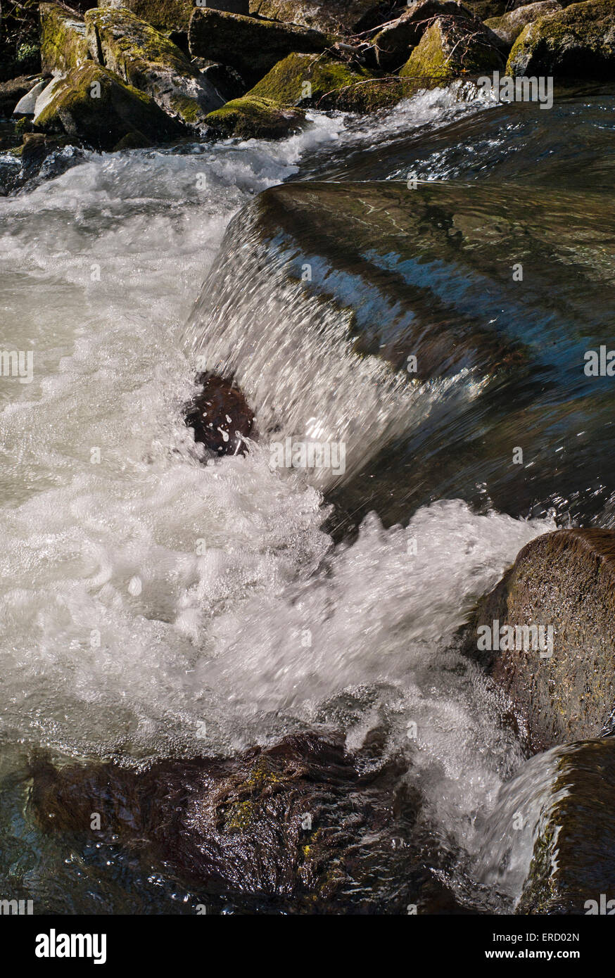 forest river cascade on the southern edge of Bodmin Moor in Cornwall ...