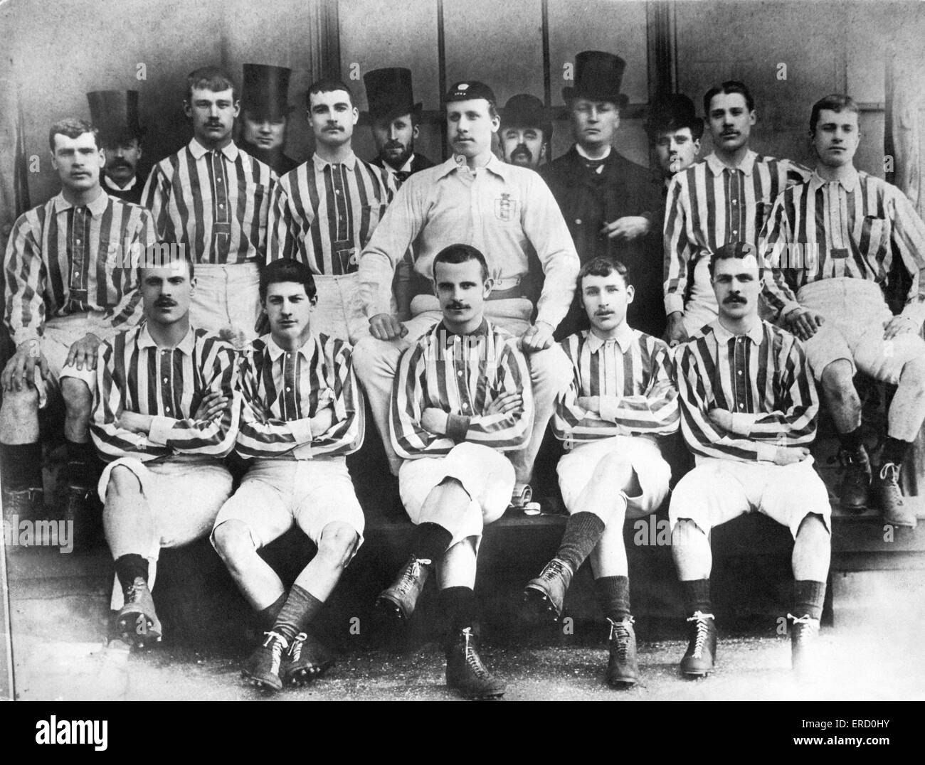 West Bromwich Albion team group 1888, English Cup winners Stock Photo ...