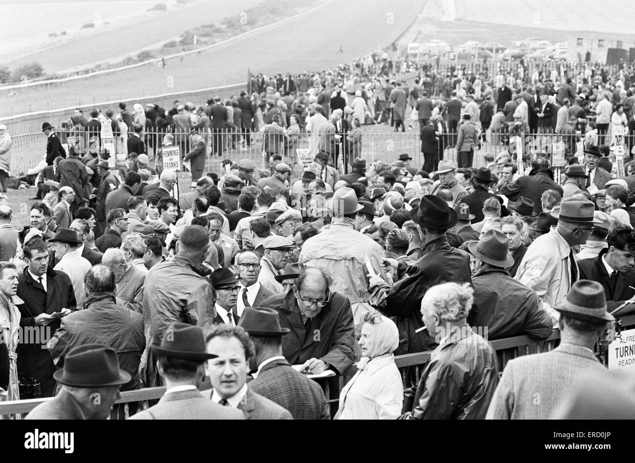 Last day of racing at Lewes Racecourse, East Sussex, Monday 14th ...
