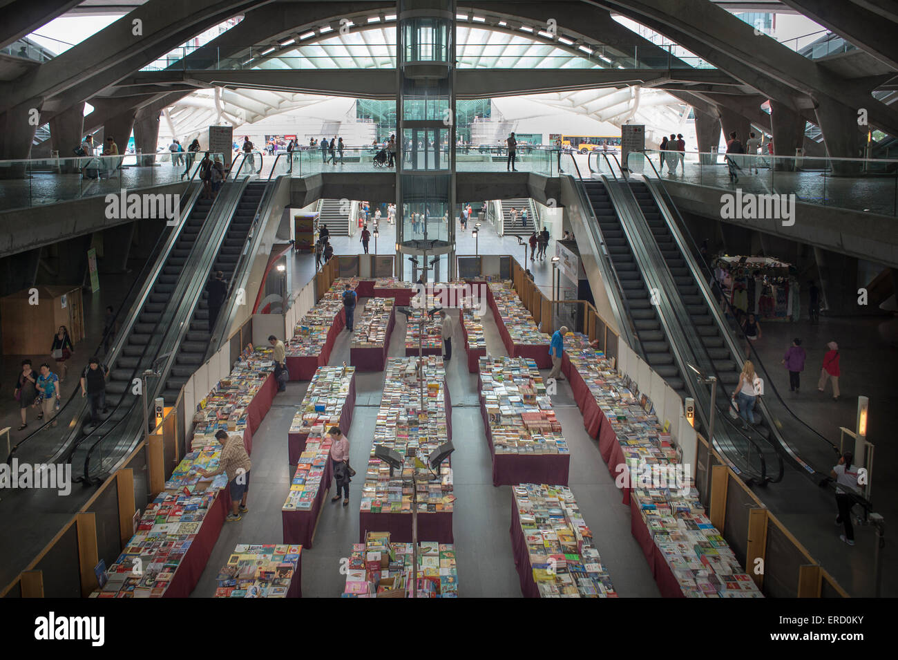 Bookshop at the Gare do Oriente Metro Station at the Parque das Nacoes ...
