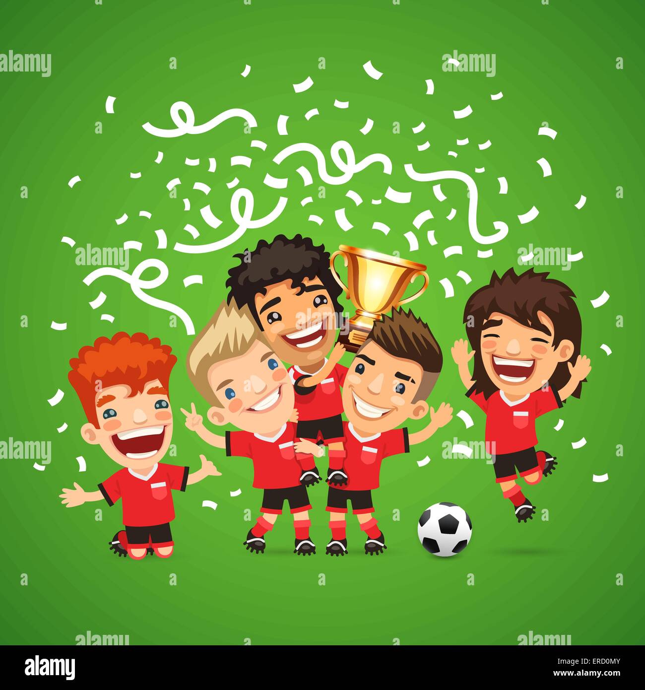 Winners team happy people Stock Vector Images - Alamy