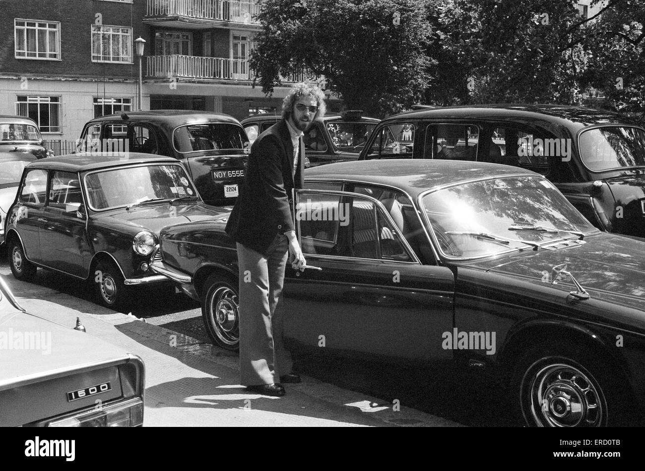 Charlie George signs for Derby County at a London hotel. He is pictured ...