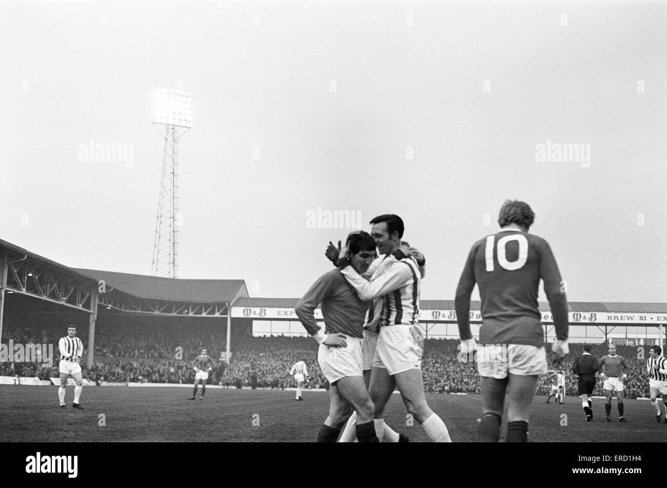 English League Division One match at The Hawthorns. West Bromwich Albion 6 v Manchester United 3 ...