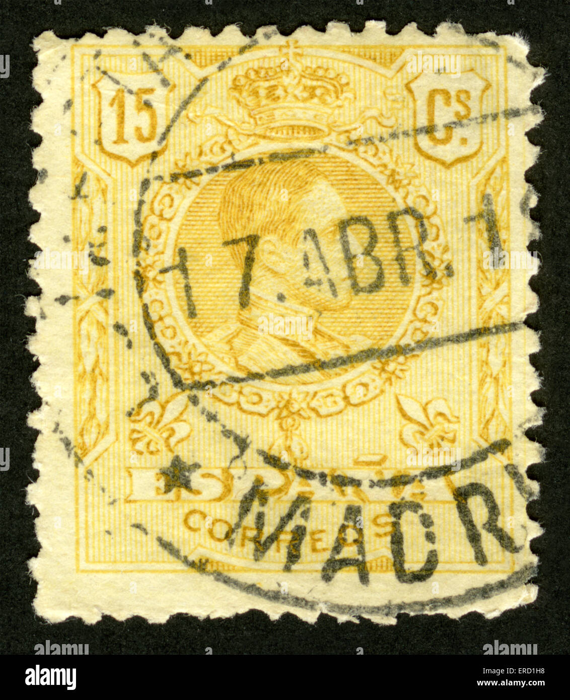 Spain post mark stamp hi-res stock photography and images - Alamy