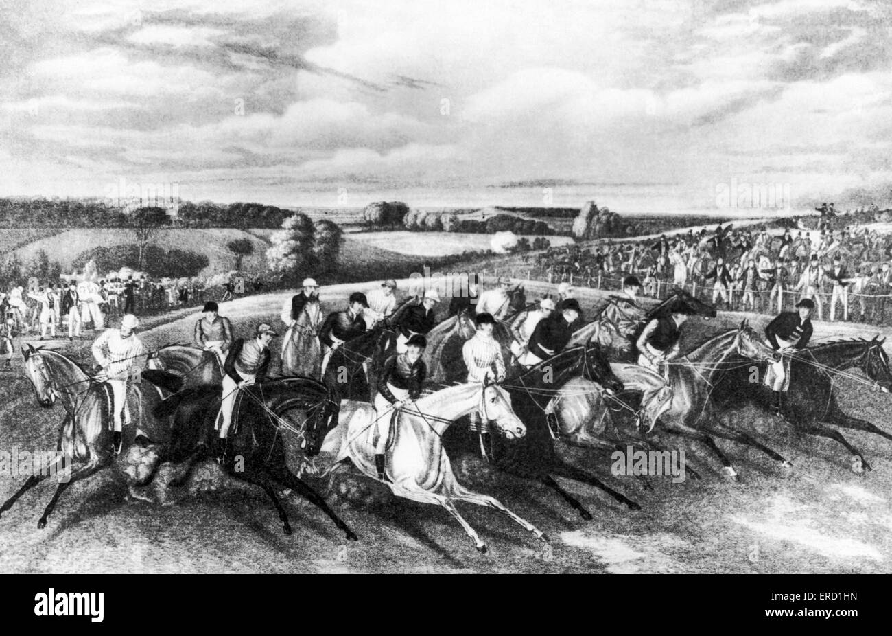 Derby race 19th century hi-res stock photography and images - Alamy