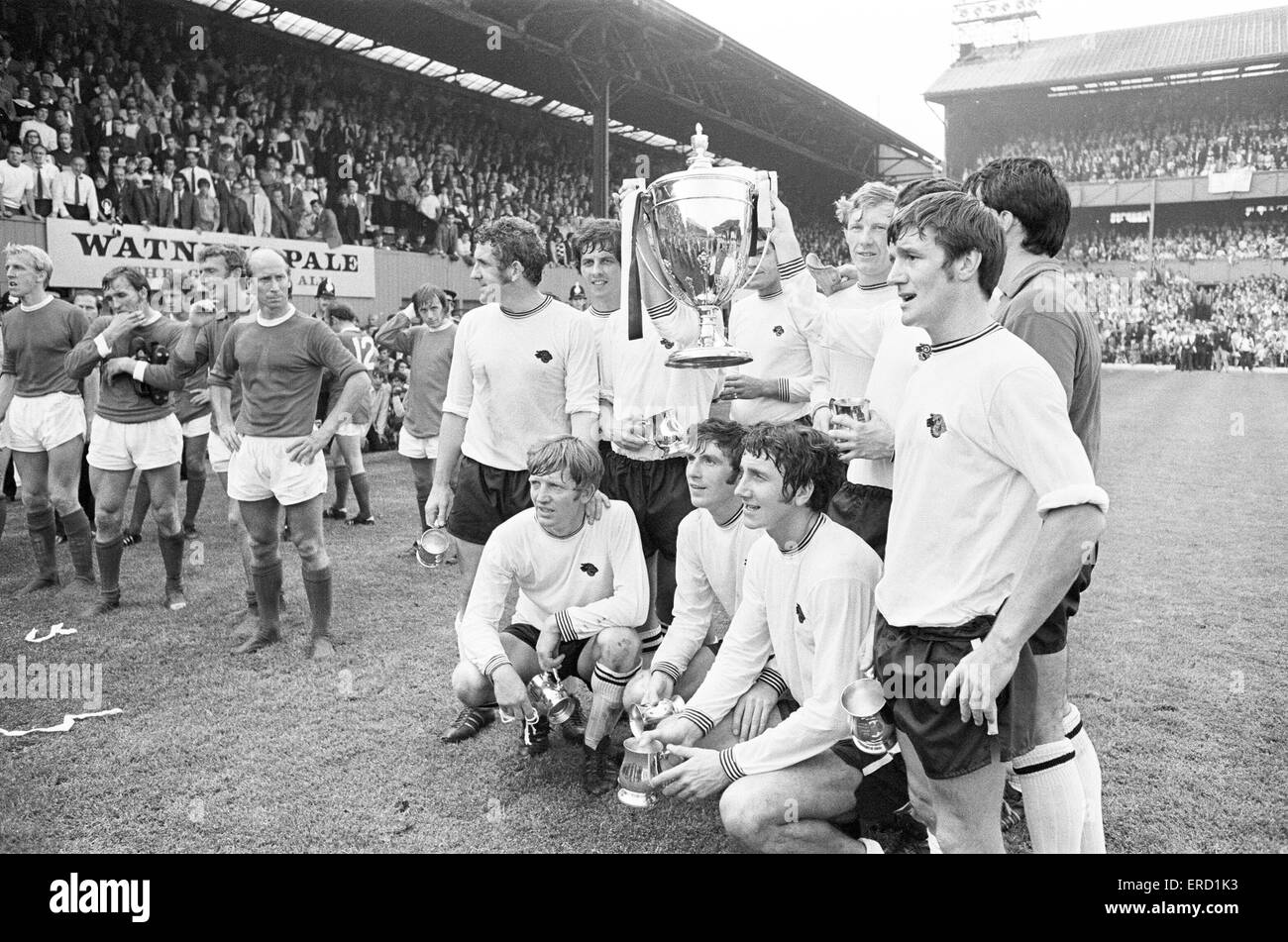 Watney Cup Final at the Baseball Ground. Derby County 4 v Manchester ...