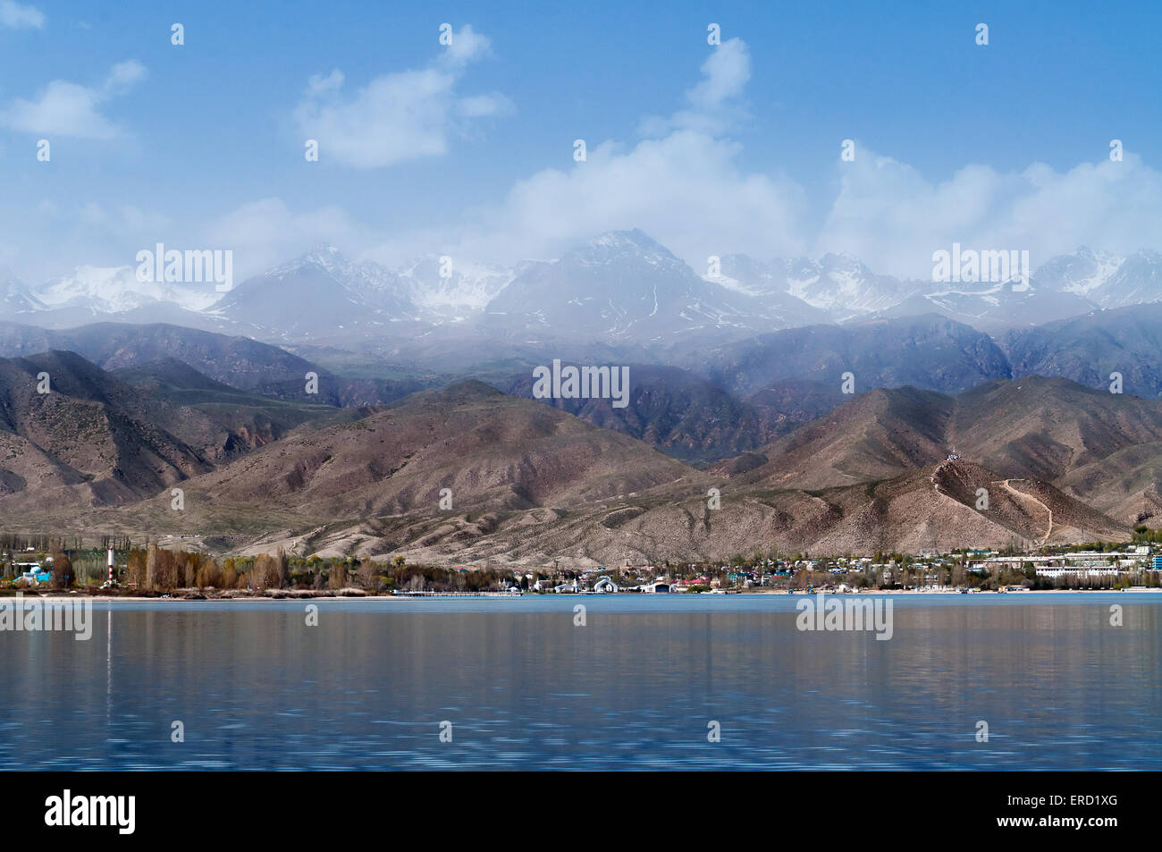 View of Issyk-kul lake in Cholpon-ata. Kyrgyzstan Stock Photo - Alamy