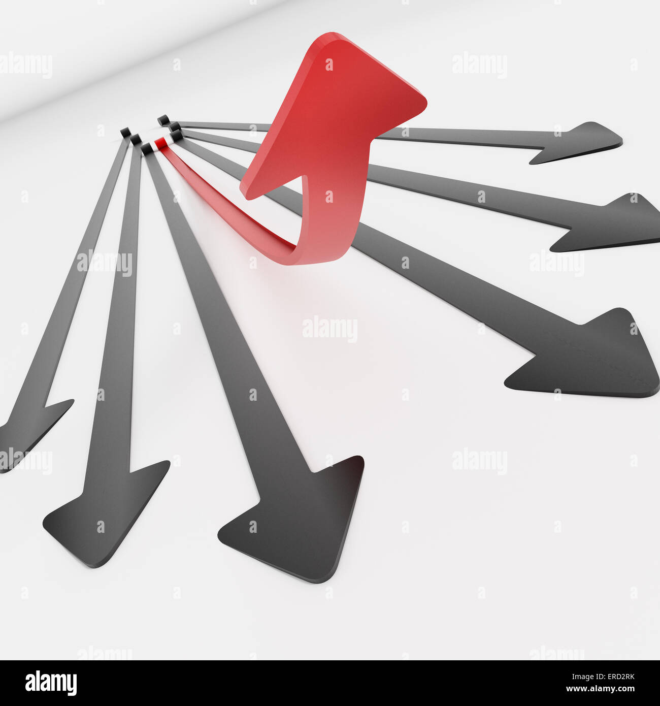 Red arrow sign hi-res stock photography and images - Alamy