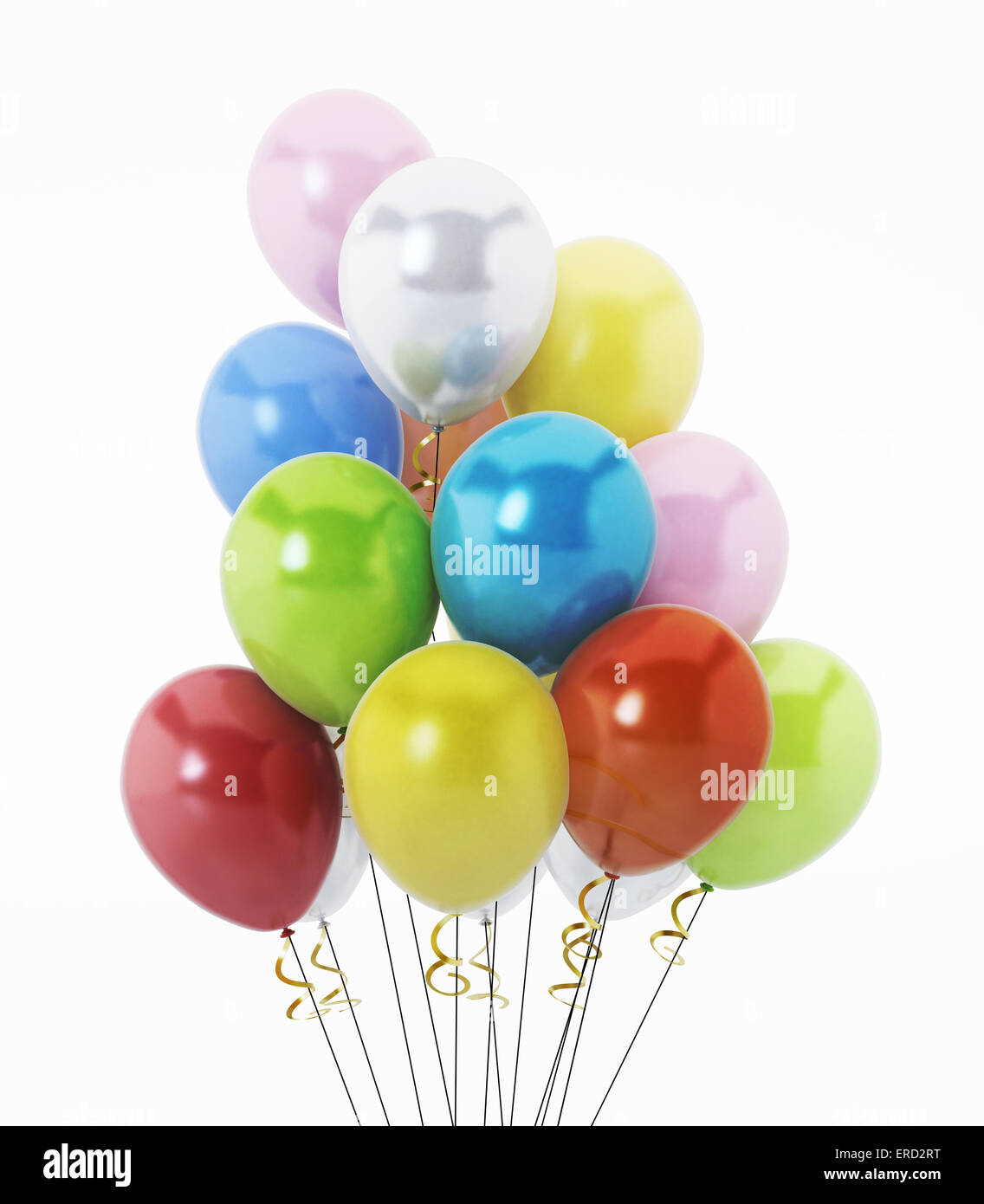Multi colored decorative party balloons Stock Photo - Alamy