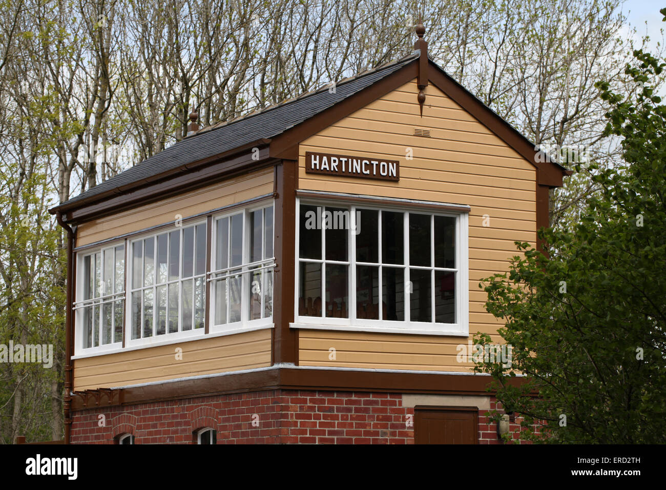 Restored Hartington Signal Box which is on the Tissington Trail Stock ...