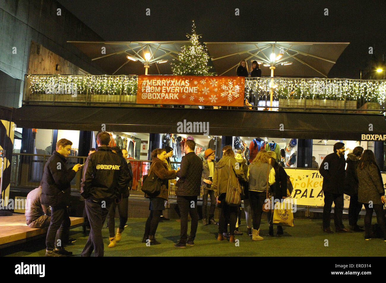 Oliver Proudlock turns on the festive lights at east London shopping ...