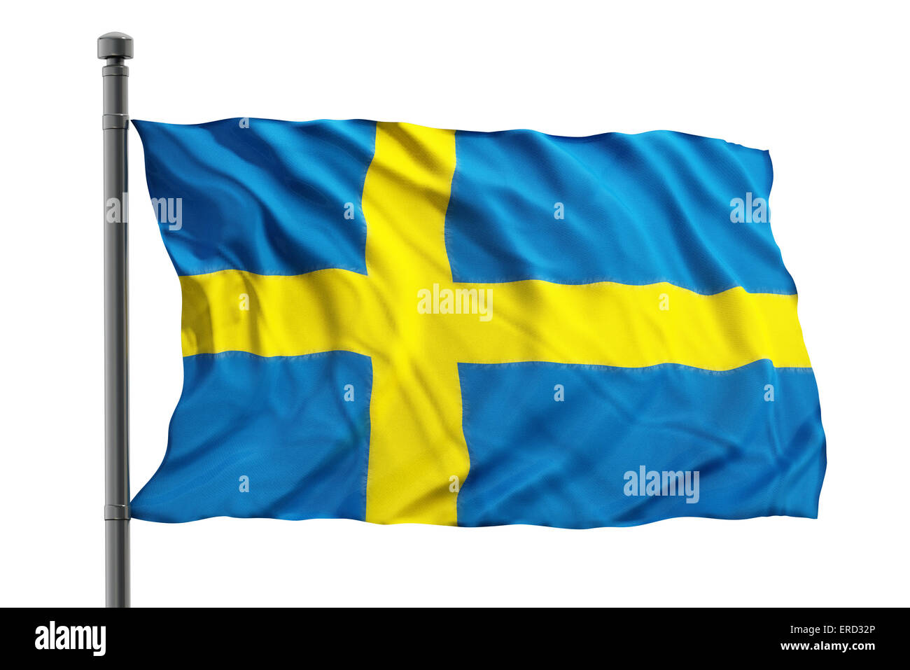 Sweden fabric flag hi-res stock photography and images - Alamy