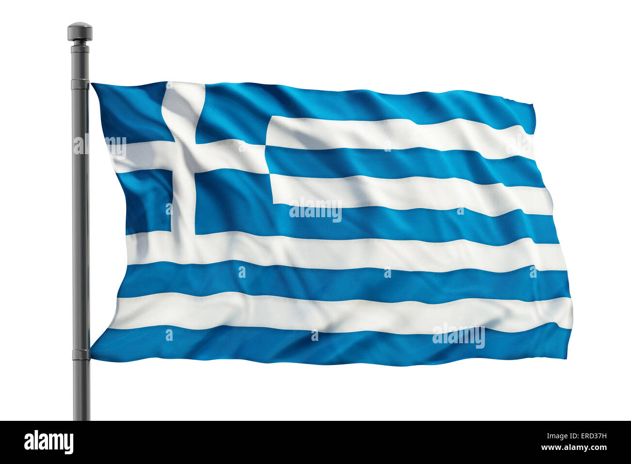 Flag greece greek Cut Out Stock Images & Pictures - Alamy