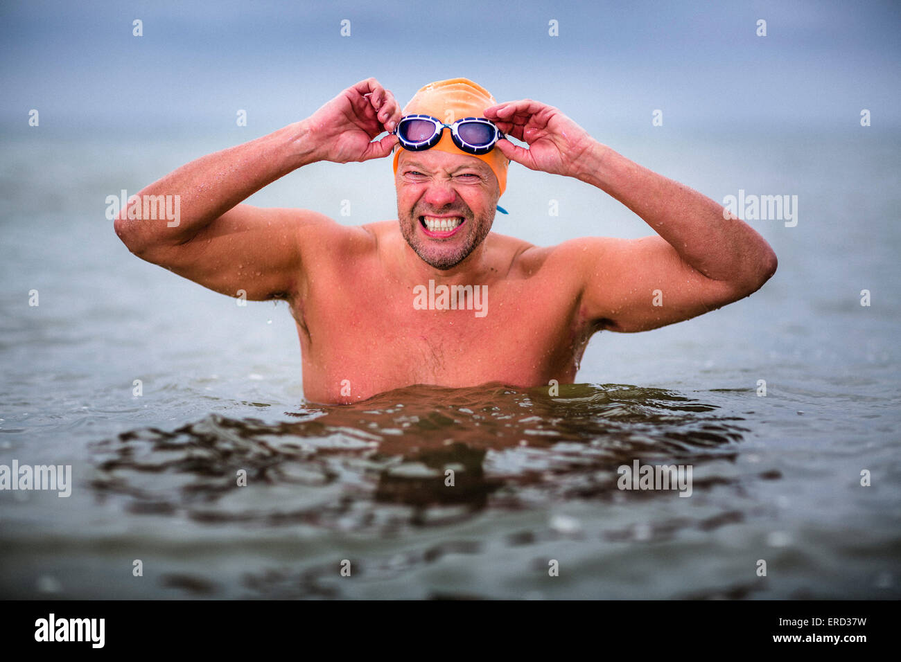 Simon Cooke (47) from Brighton, returns from his daily training outing ...