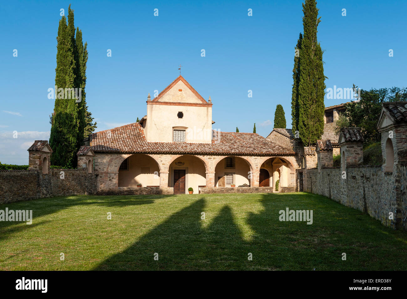Entrance to the architectural folly garden of La Scarzuola, Umbria ...