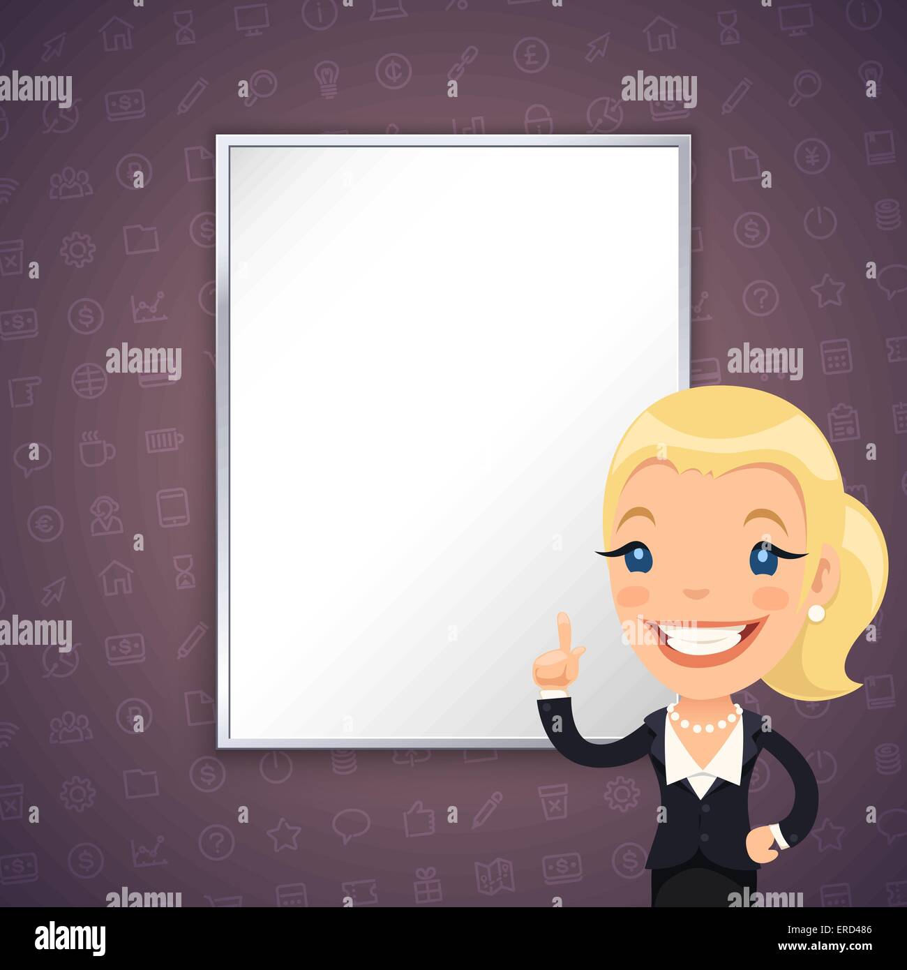 Woman purple background Stock Vector Images - Alamy