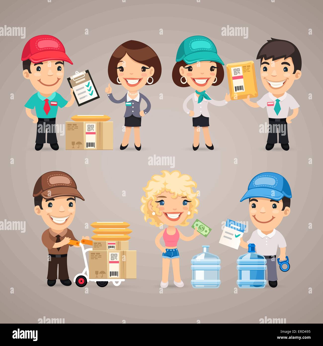 Cash on delivery vector Stock Vector Images - Alamy