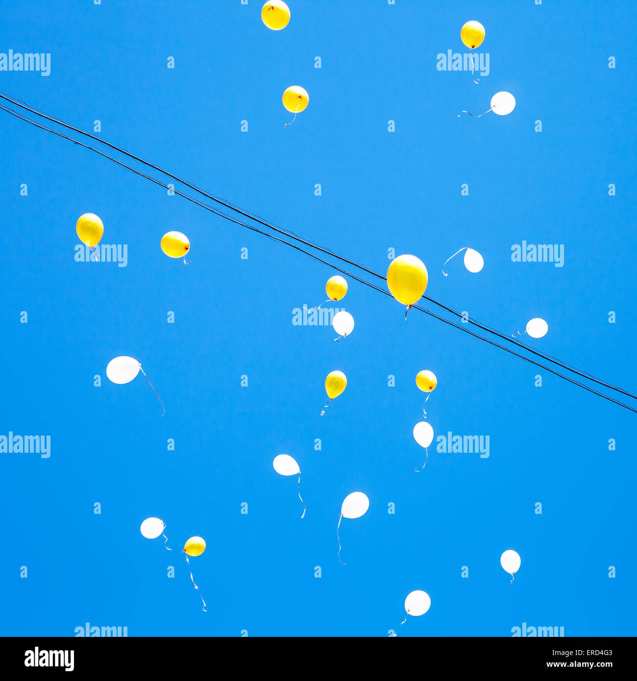 Decorative balloons float hi-res stock photography and images - Alamy