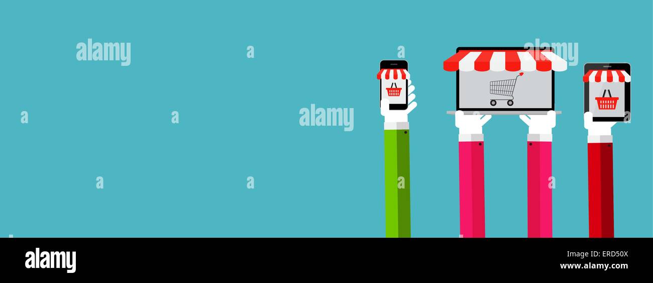 Modern Flat Design Banner for your Business Vector Illustration Stock ...