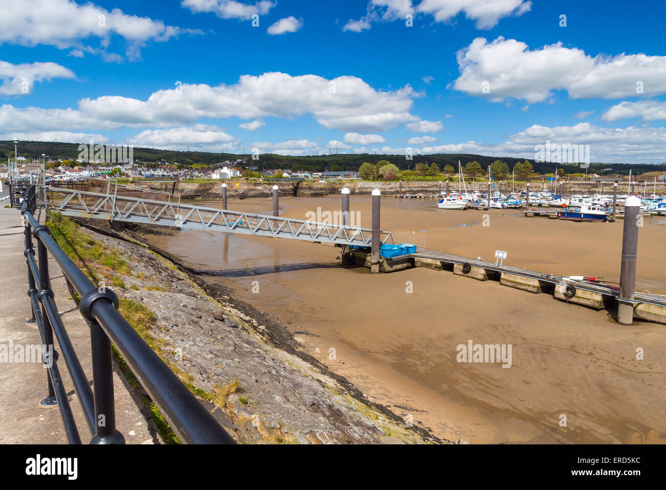 Burry Port Harbour Carmarthenshire Wales UK Europe Stock Photo - Alamy