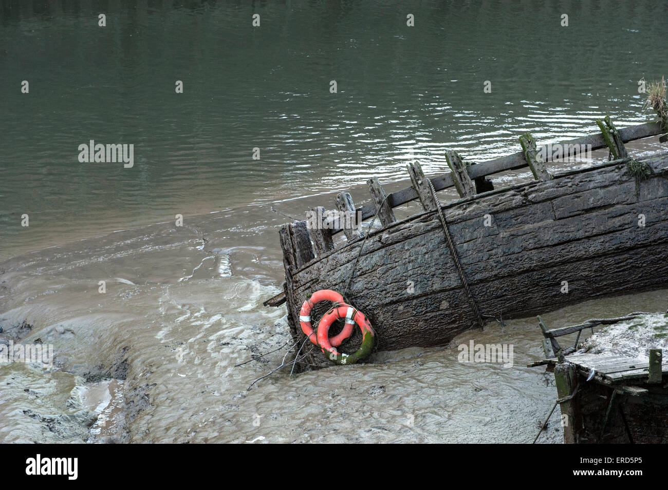 Low Tide at the port of Boston, England Stock Photo - Alamy